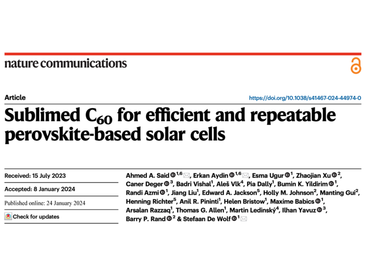 Sublimed C60 for efficient and repeatable perovskite-based solar cells | RandLab